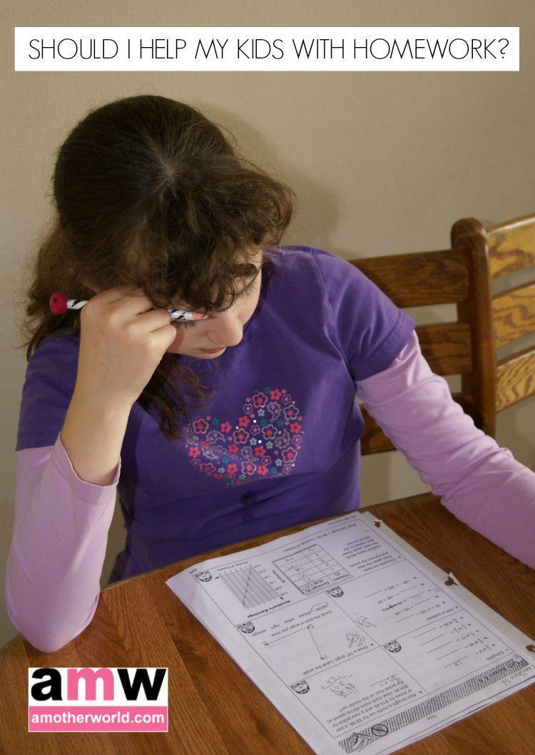 Should I Help My Kids With Homework? | amotherworld