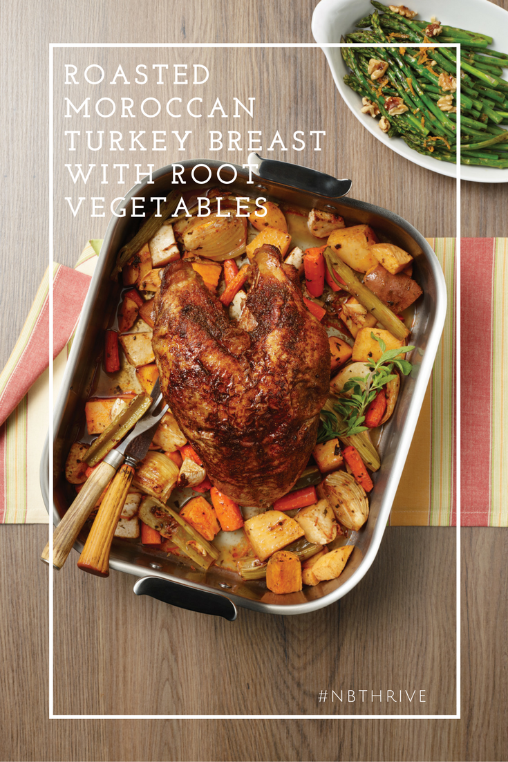 Roasted Moroccan Turkey Breast with Root Vegetables | amotherworld